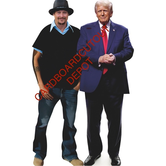 Party Supplies | Kid Rock And Donald Trump Life Size Cardboard Cutout ...